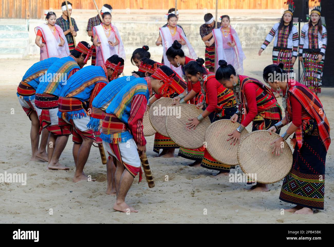 Ritual tribal dances at the Hornbill Festival, Kohima, Nagaland, India ...