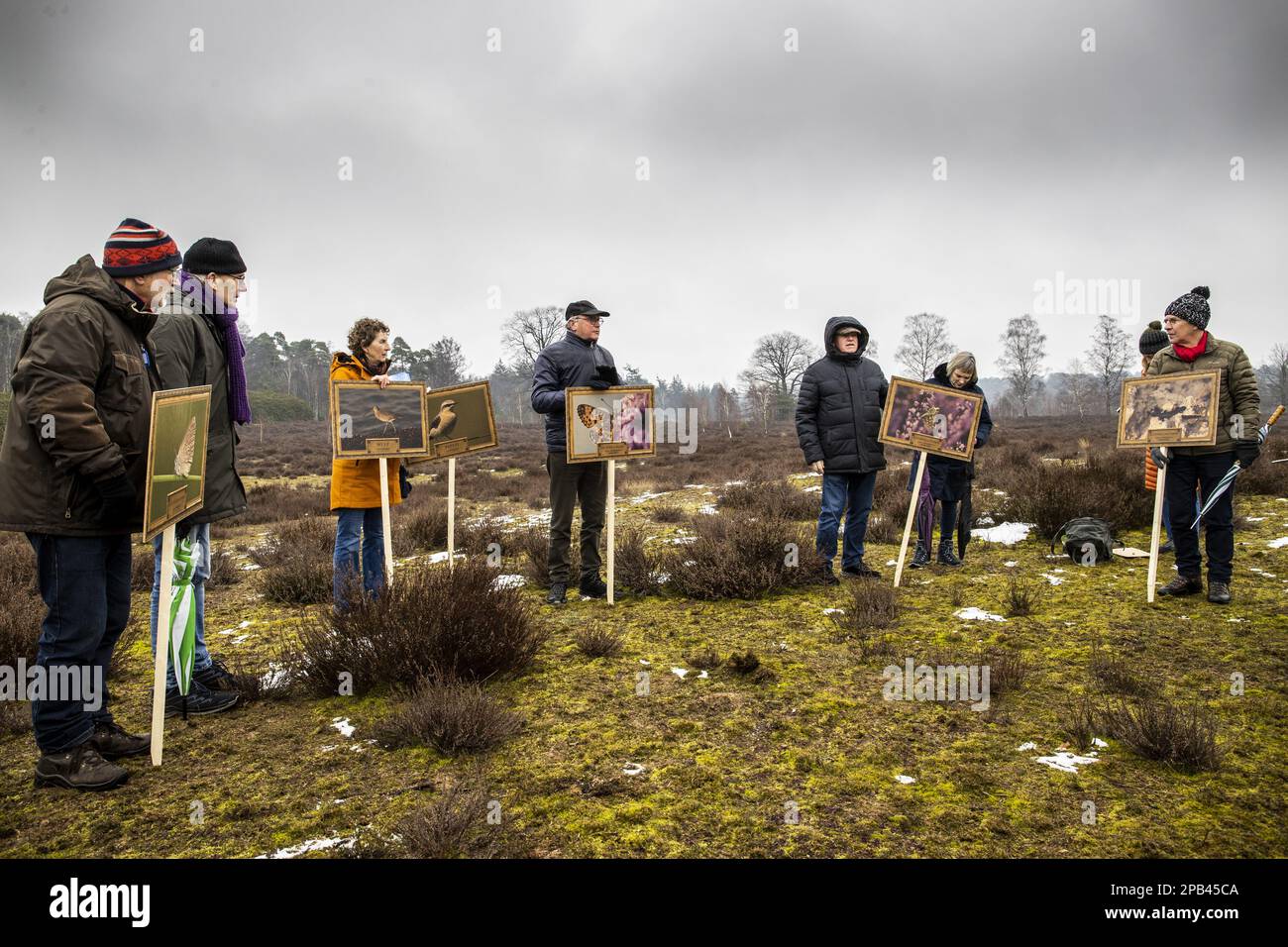 HAARLE - Nature lovers plant signs with images of endangered and lost ...