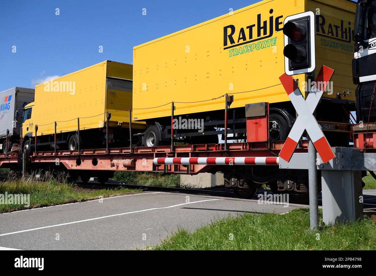 Car train, Sylt Shuttle, connection of the island of Sylt with the ...