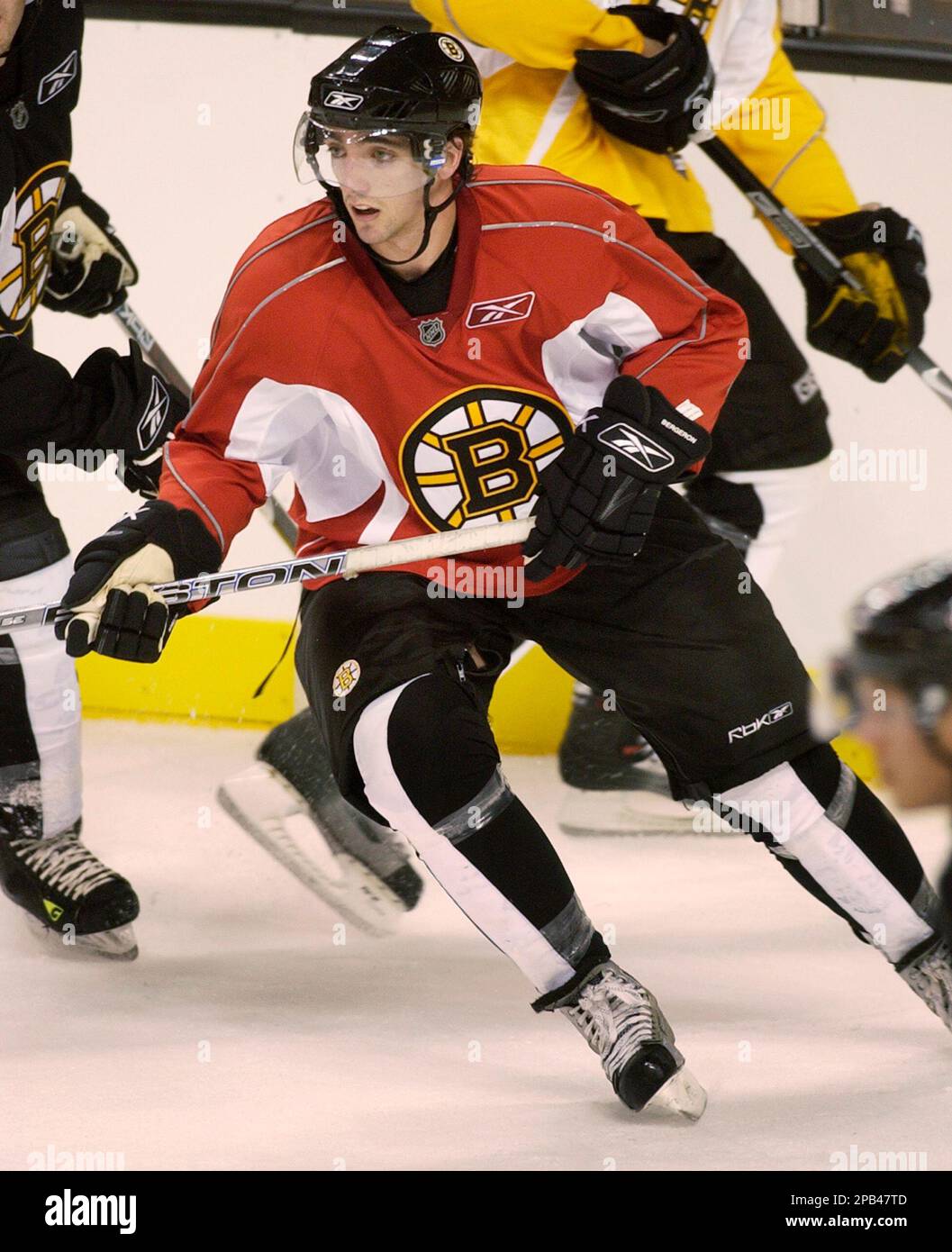 Boston Bruins center Zach Hamill, the team's first-round draft choice ...