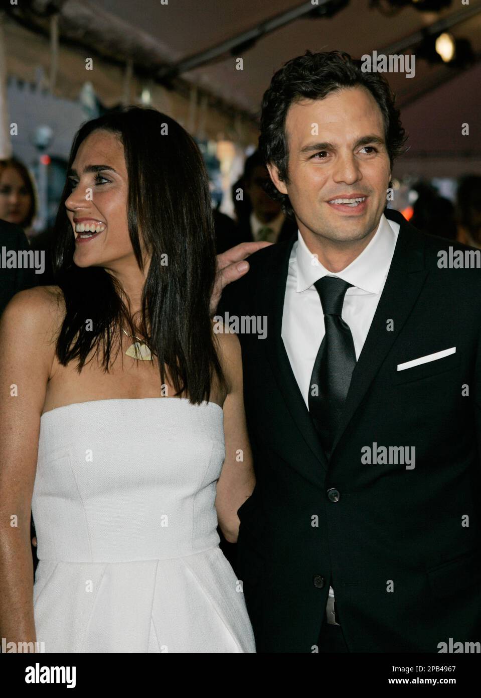 Actress Jennifer Connelly and actor Mark Ruffalo attend the premiere of ...