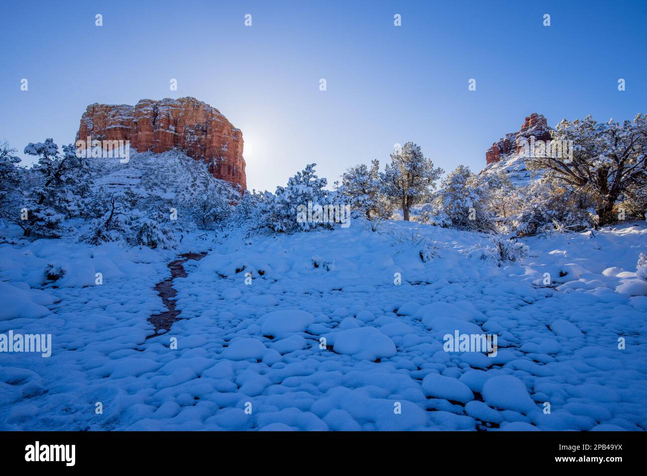 Scenic Winter Landscape in Sedona Arizona Stock Photo - Alamy