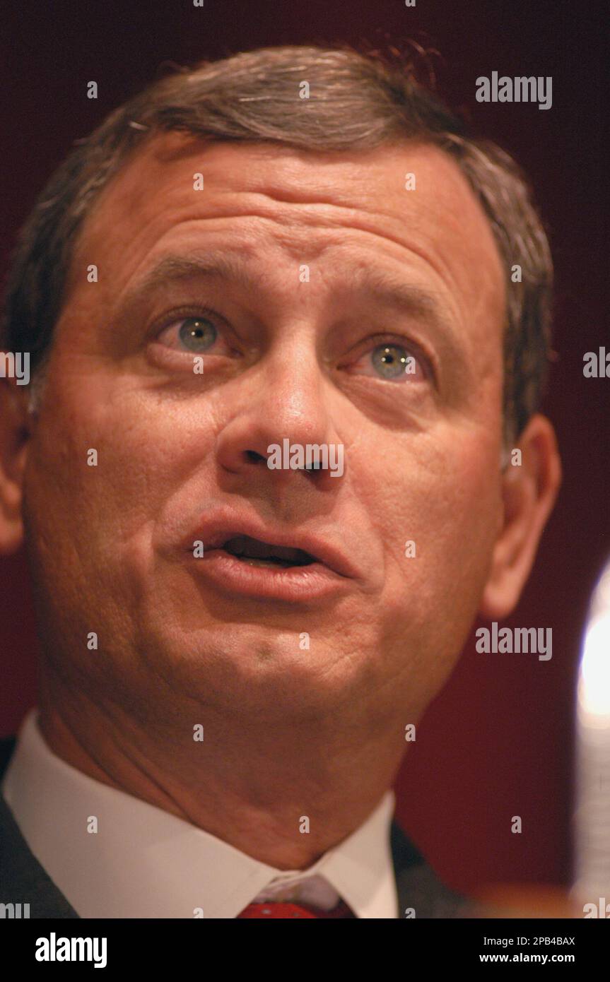 Chief Justice of the United States John Roberts addresses a a full ...