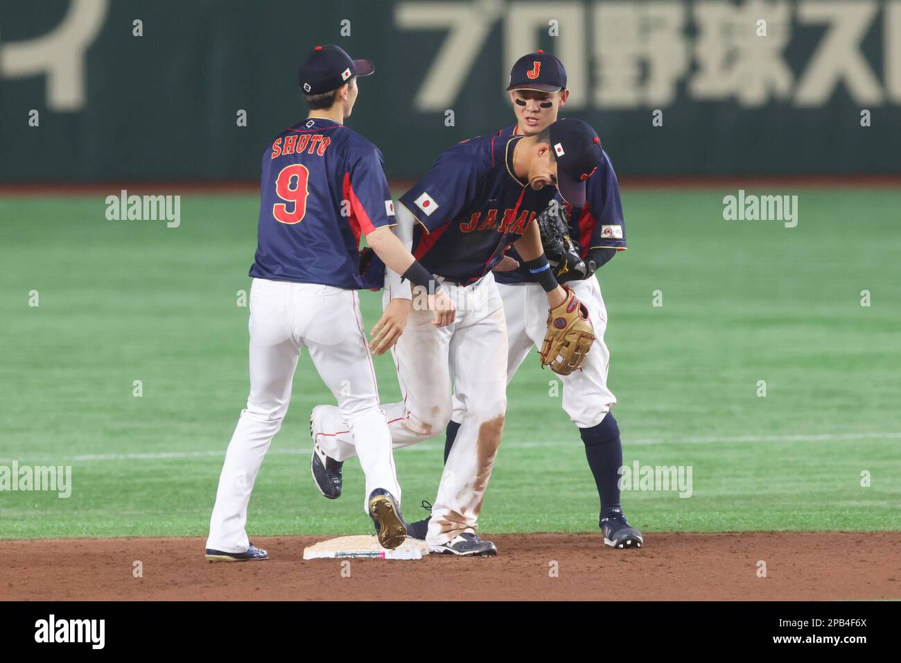 Tokyo, Japan. 12th Mar, 2023. (L to R) Ukyo Shuto, Lars Nootbaar ...
