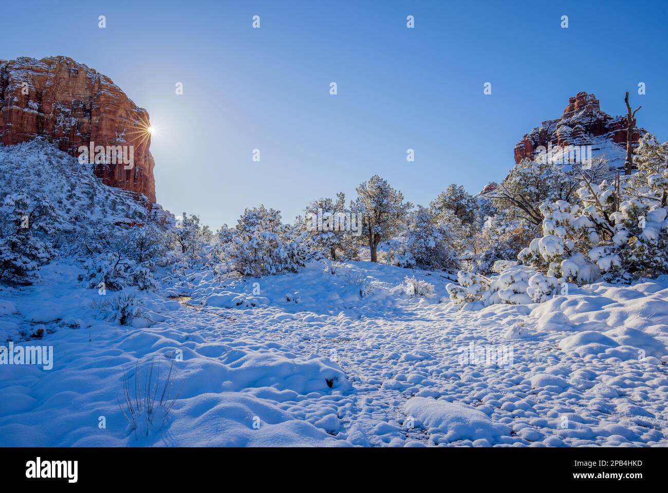Scenic Winter Landscape in Sedona Arizona Stock Photo - Alamy