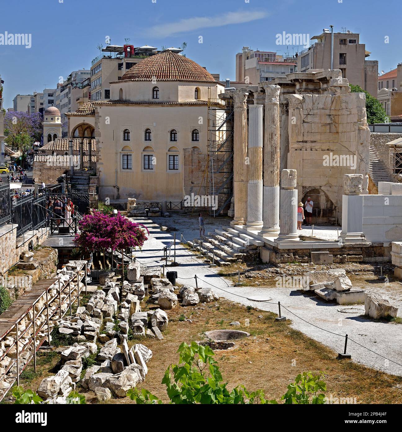 Hadrians library north side hi-res stock photography and images - Alamy