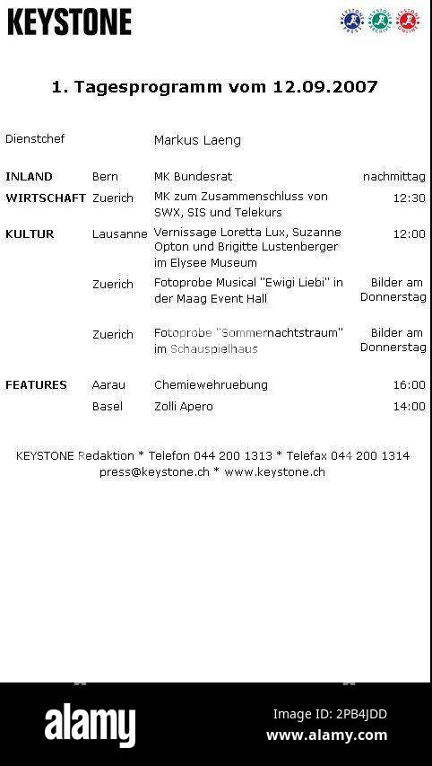 INLAND Bern MK Bundesrat WIRTSCHAFT Zuerich MK zum Zusammenschluss von ...