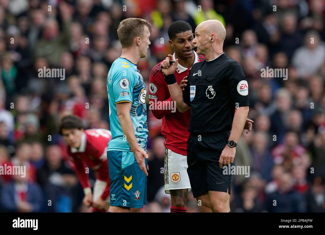 Manchester, UK. 12th Mar, 2023. Marcus Rashford of Manchester United ...