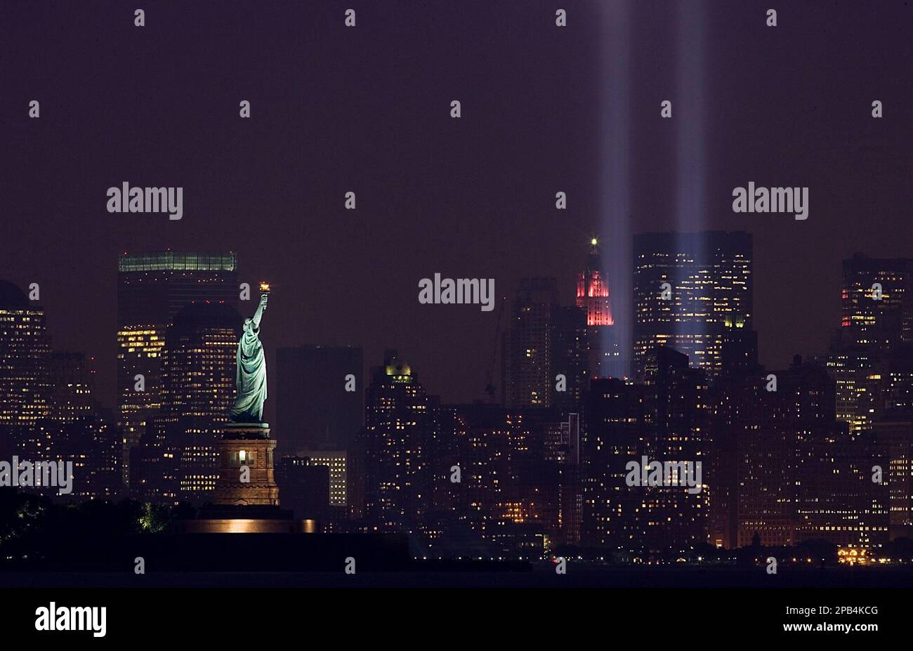 The "Tribute in Light" marks the September 11 Anniversary in New York ...