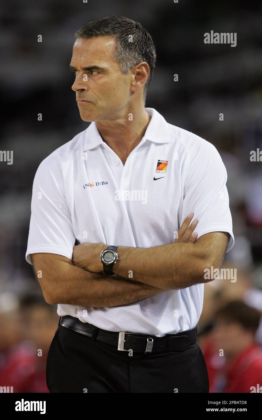 German national basketball team coach Dirk Bauermann during the ...