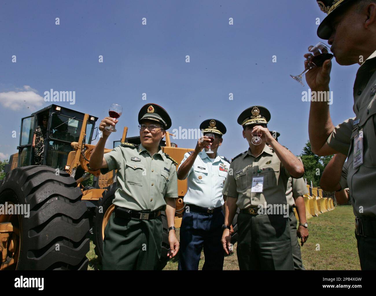 Chinese military attache to the Philippines Senior Col. Liu Zhongxiang ...