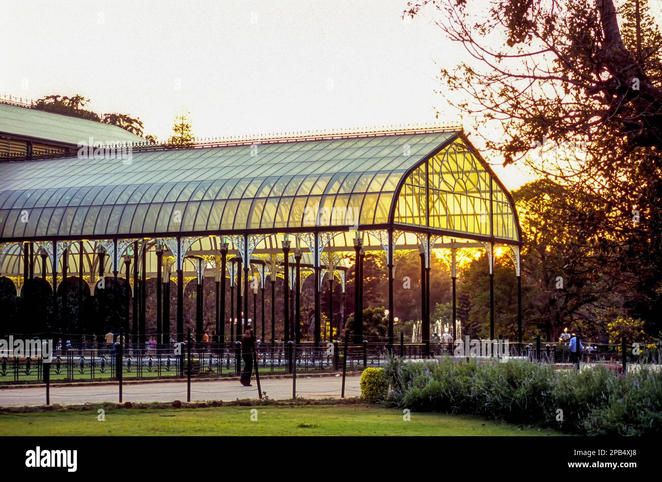 Largest glass house in India at Lal Bagh botanical gardens in Bengaluru ...