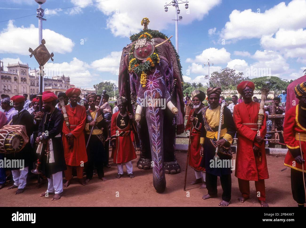Dussera or Dasara procession during Navarathri festival in Mysuru or ...