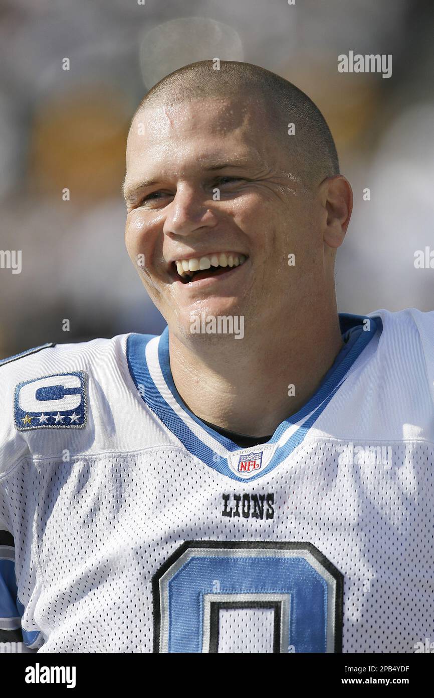 Detroit Lions quarterback Jon Kitna smile after the Lions beat the ...