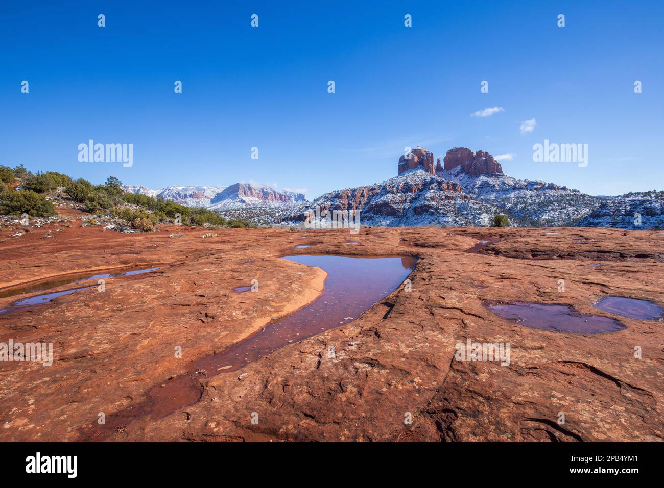 Scenic Winter Landscape in Sedona Arizona Stock Photo - Alamy