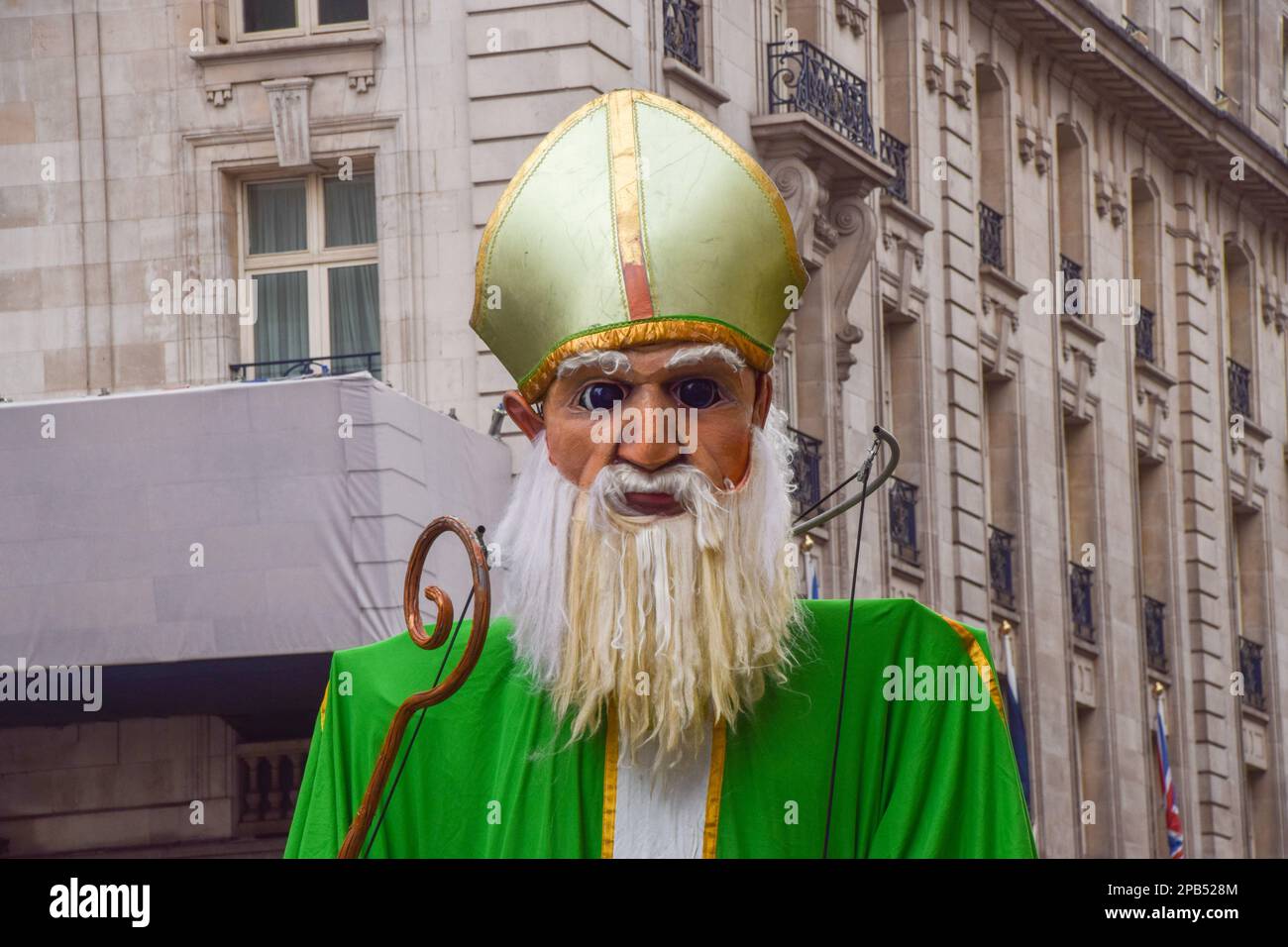 London, England, UK. 12th Mar, 2023. St Patrick's Day Parade passes ...