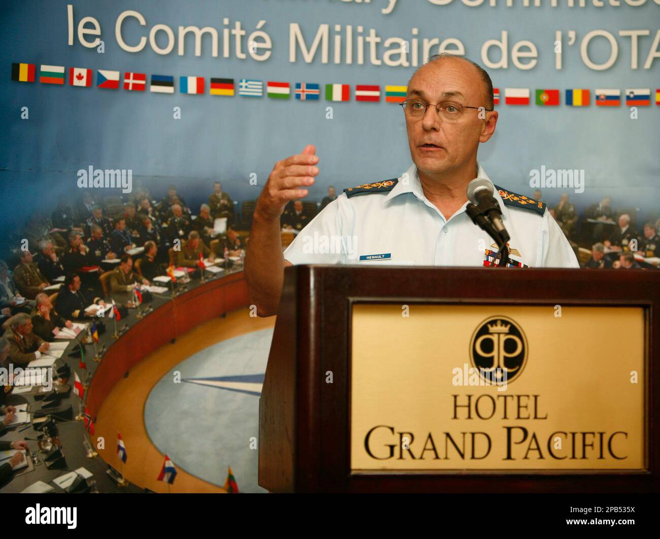 Gen. Ray Henault, chairman of NATO's military committee and former ...