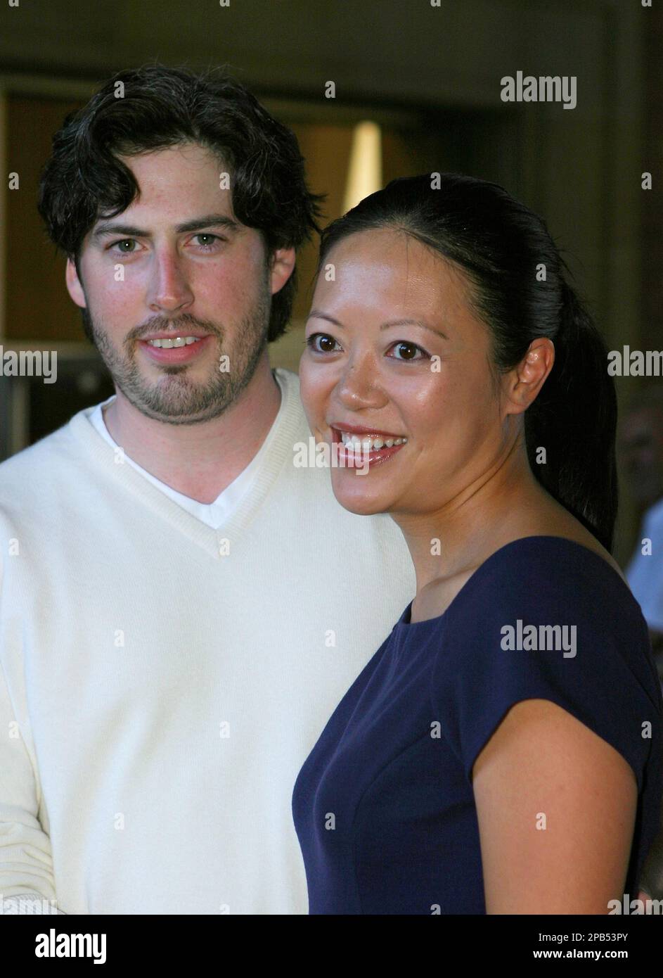 Jason Reitman and his wife Michele Lee attend the premiere of "Juno ...