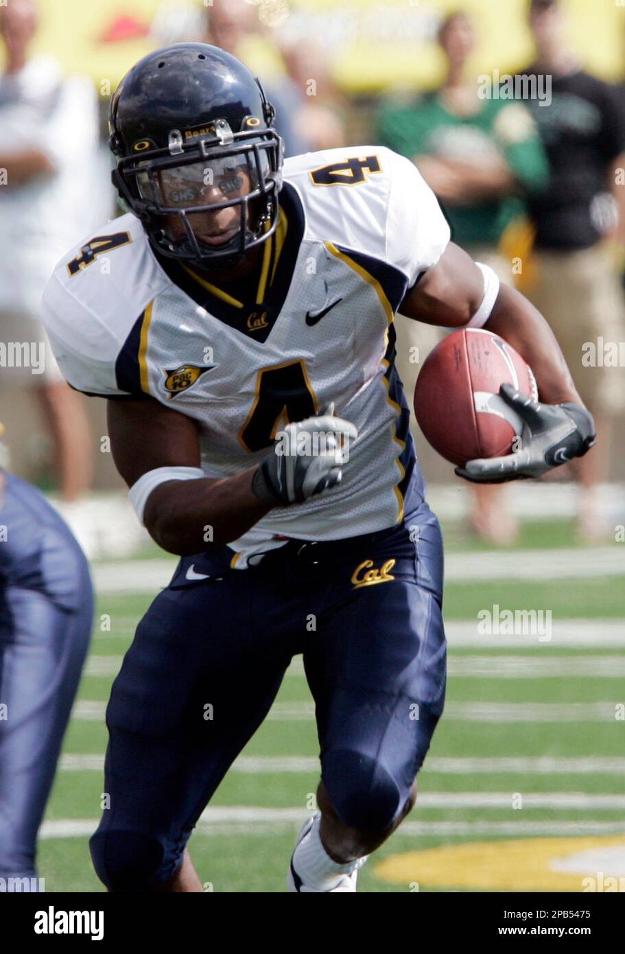California running back Jahvid Best breaks for a long gain against ...