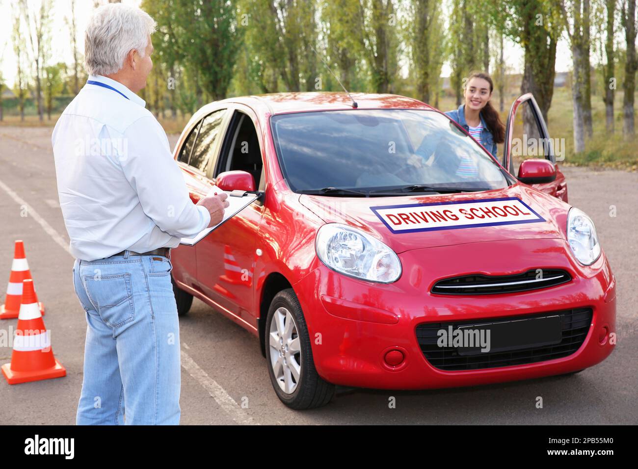 Girl passing driving test hi-res stock photography and images - Alamy