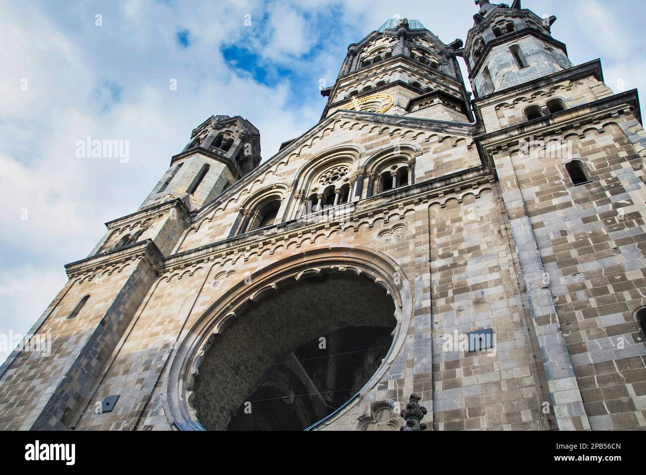 view of Kaiser Wilhelm bombed out church in Berlin Germany Stock Photo ...