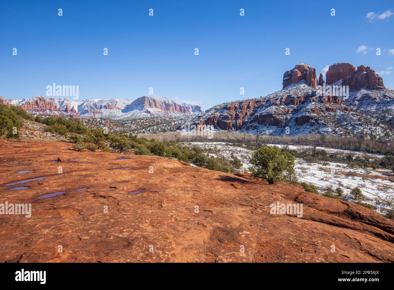 Scenic Winter Landscape in Sedona Arizona Stock Photo - Alamy