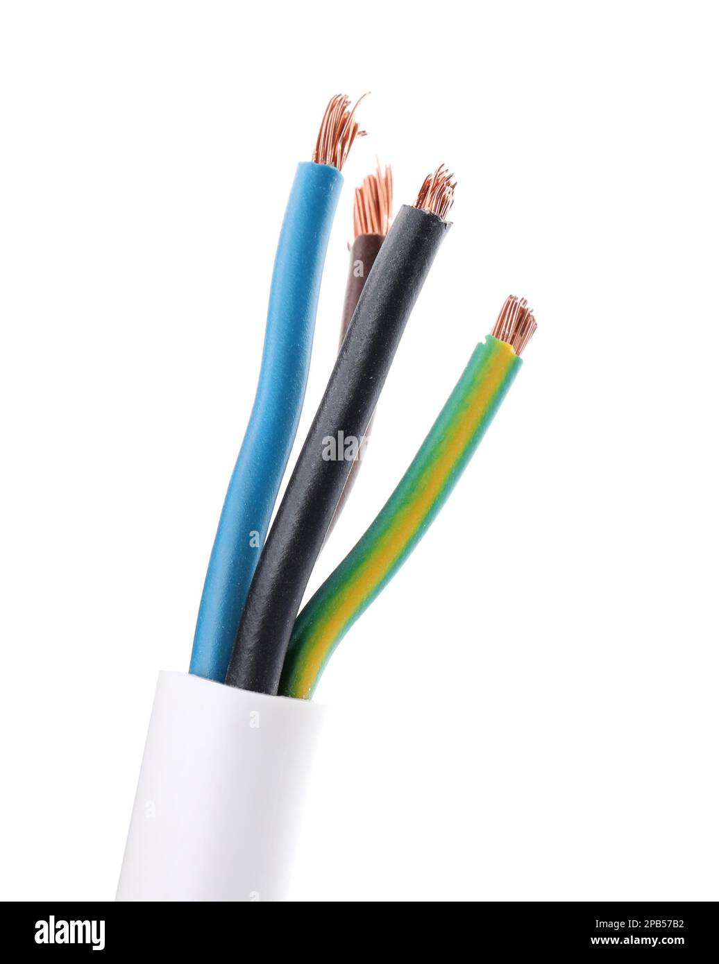 Installation electric cables Cut Out Stock Images & Pictures - Alamy