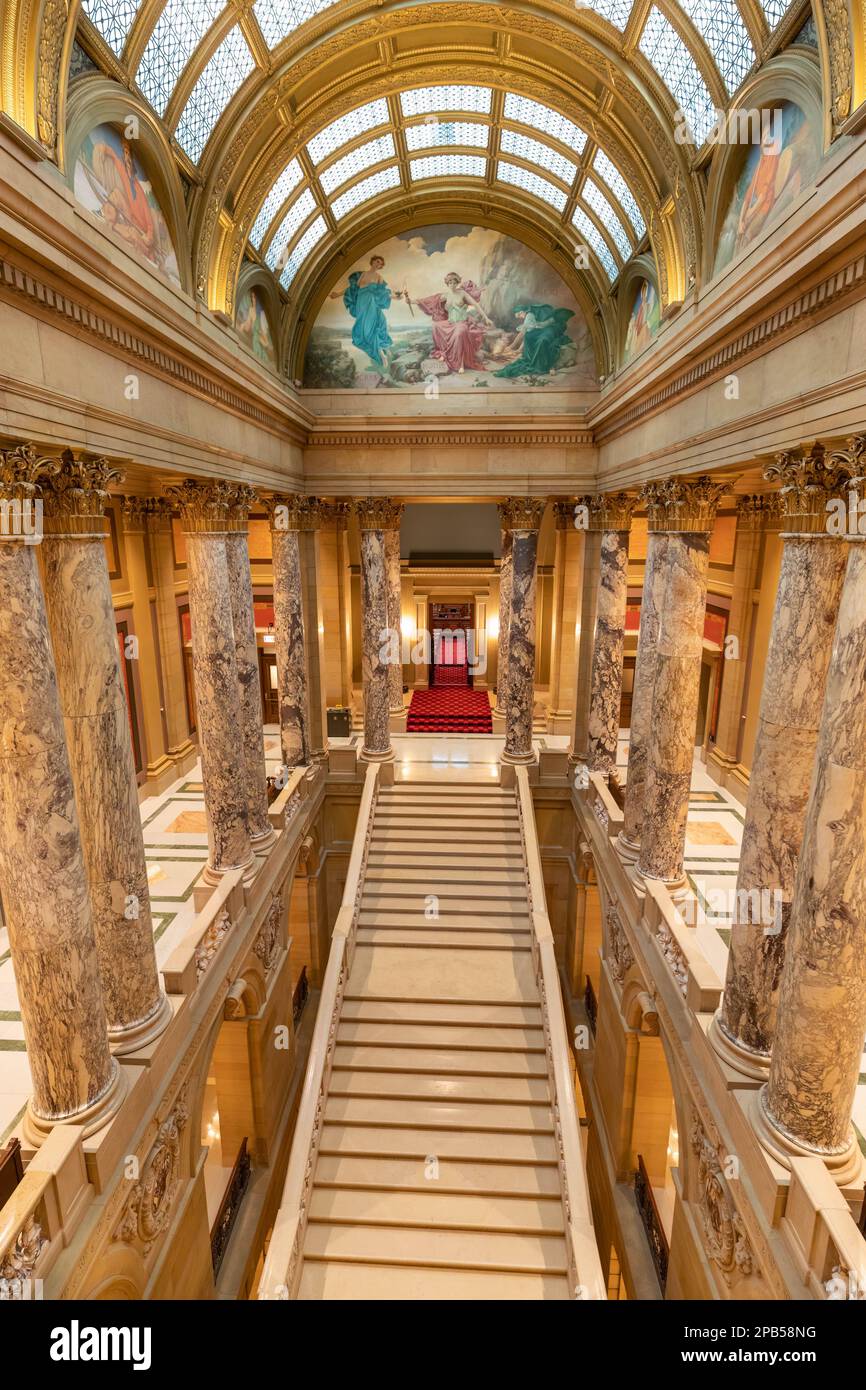 Staircase Leading to Senate Chamber in the Minnesota State Capitol ...