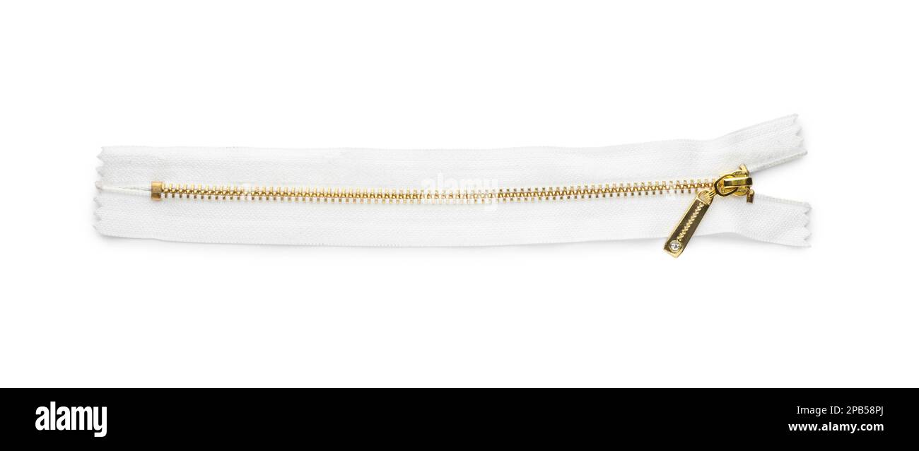 Gold zip detail Cut Out Stock Images & Pictures - Alamy