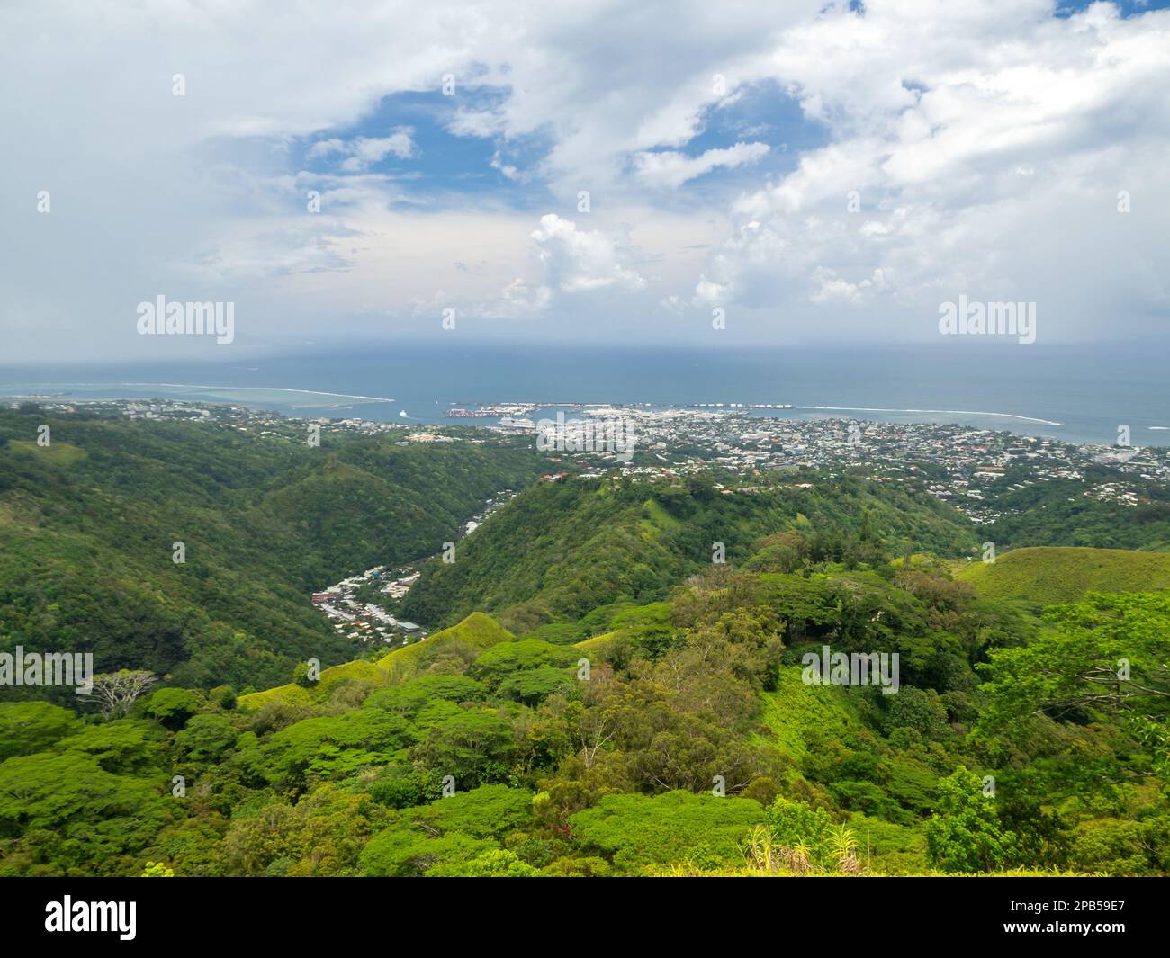 Tahiti island nature landscape, French Polynesia Stock Photo - Alamy