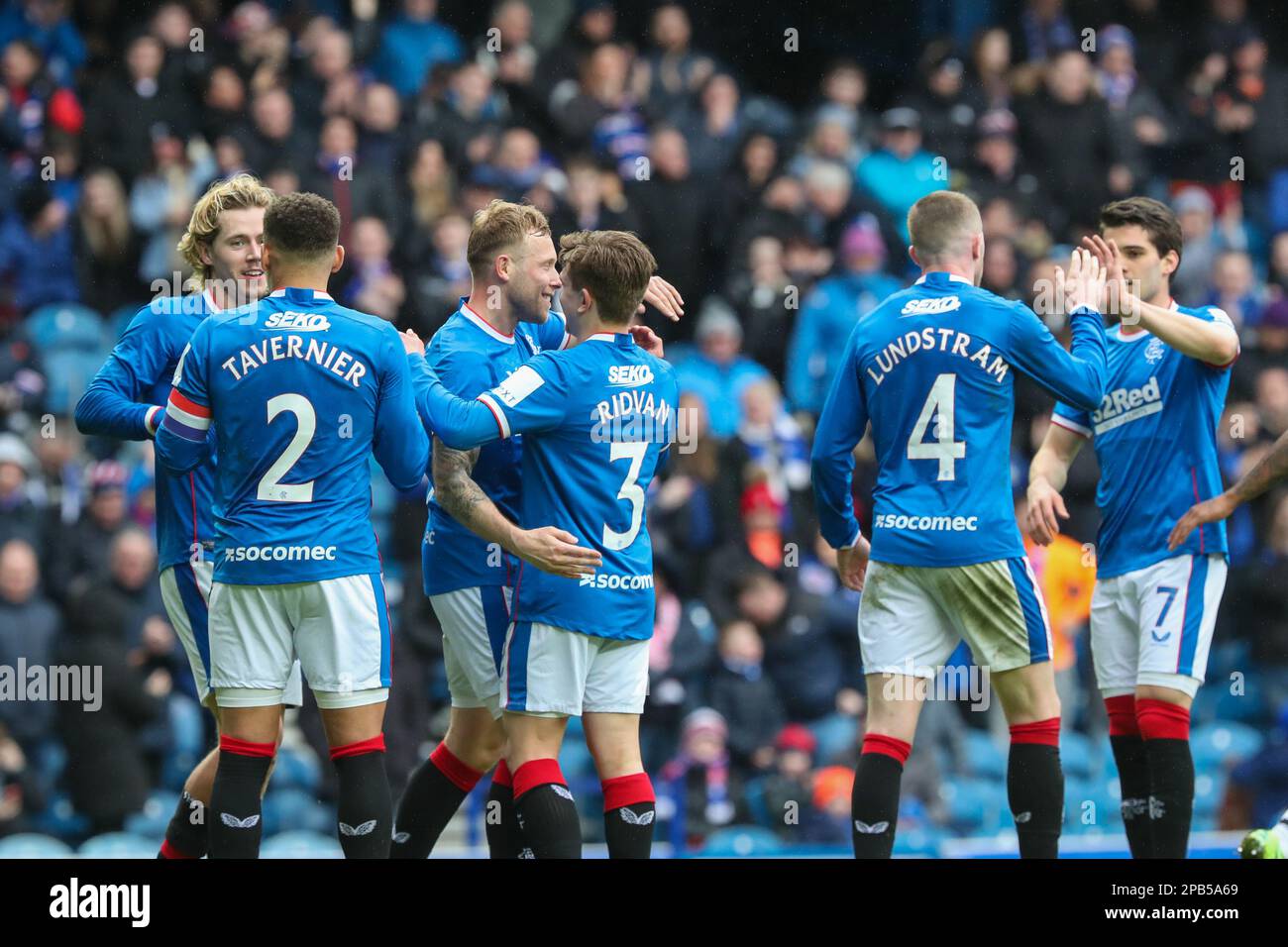 Glasgow, UK. 12th Mar, 2023. UK. Rangers played Raith Rovers in the ...