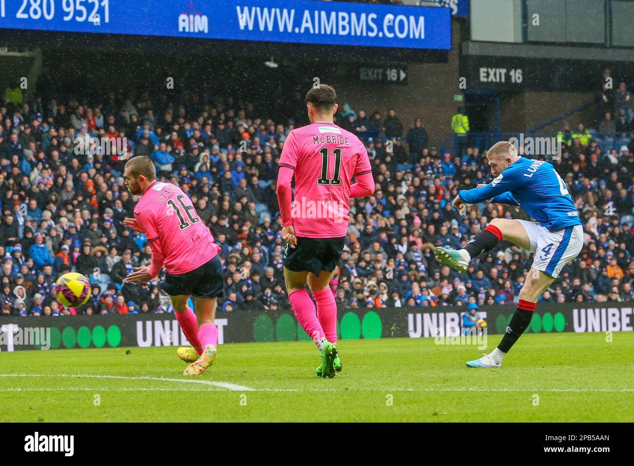 Glasgow, UK. 12th Mar, 2023. UK. Rangers played Raith Rovers in the ...