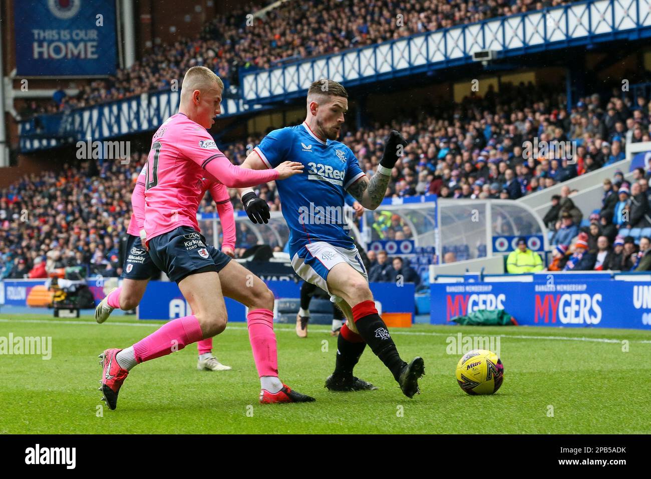 Glasgow, UK. 12th Mar, 2023. UK. Rangers played Raith Rovers in the ...