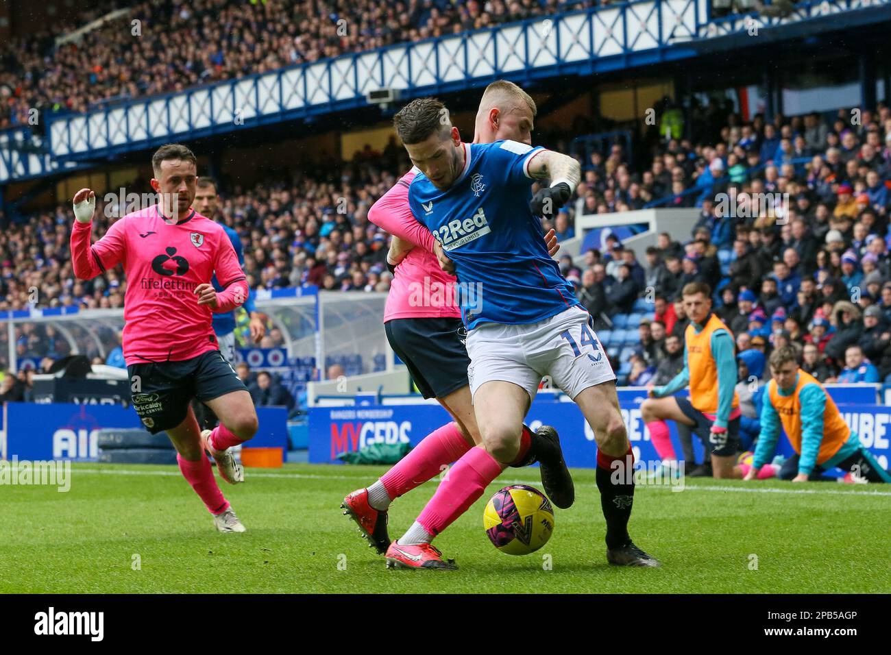 Glasgow, UK. 12th Mar, 2023. UK. Rangers played Raith Rovers in the ...