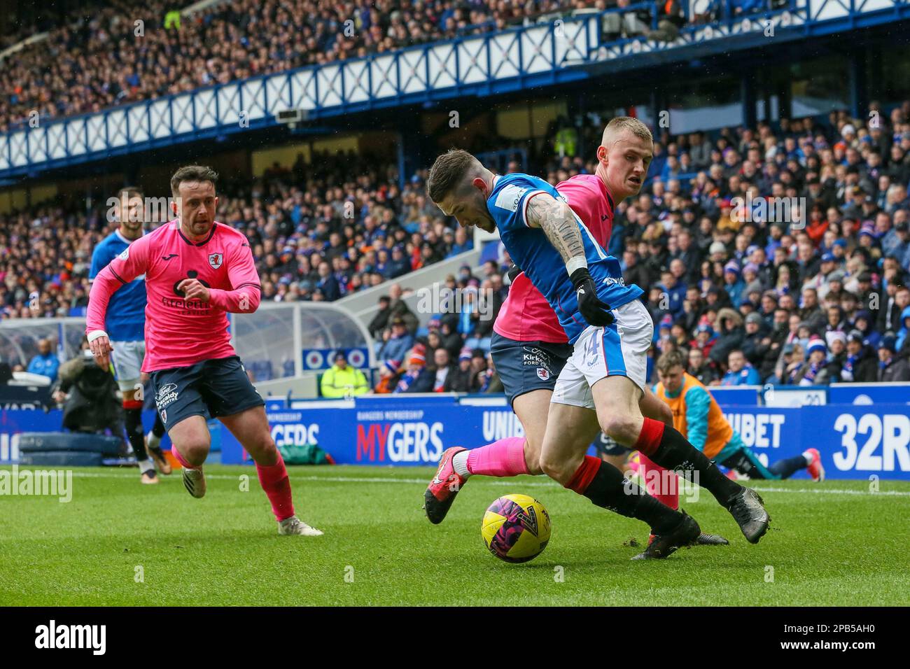 Glasgow, UK. 12th Mar, 2023. UK. Rangers played Raith Rovers in the ...