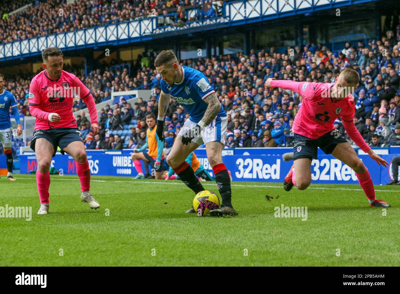 Glasgow, UK. 12th Mar, 2023. UK. Rangers played Raith Rovers in the ...