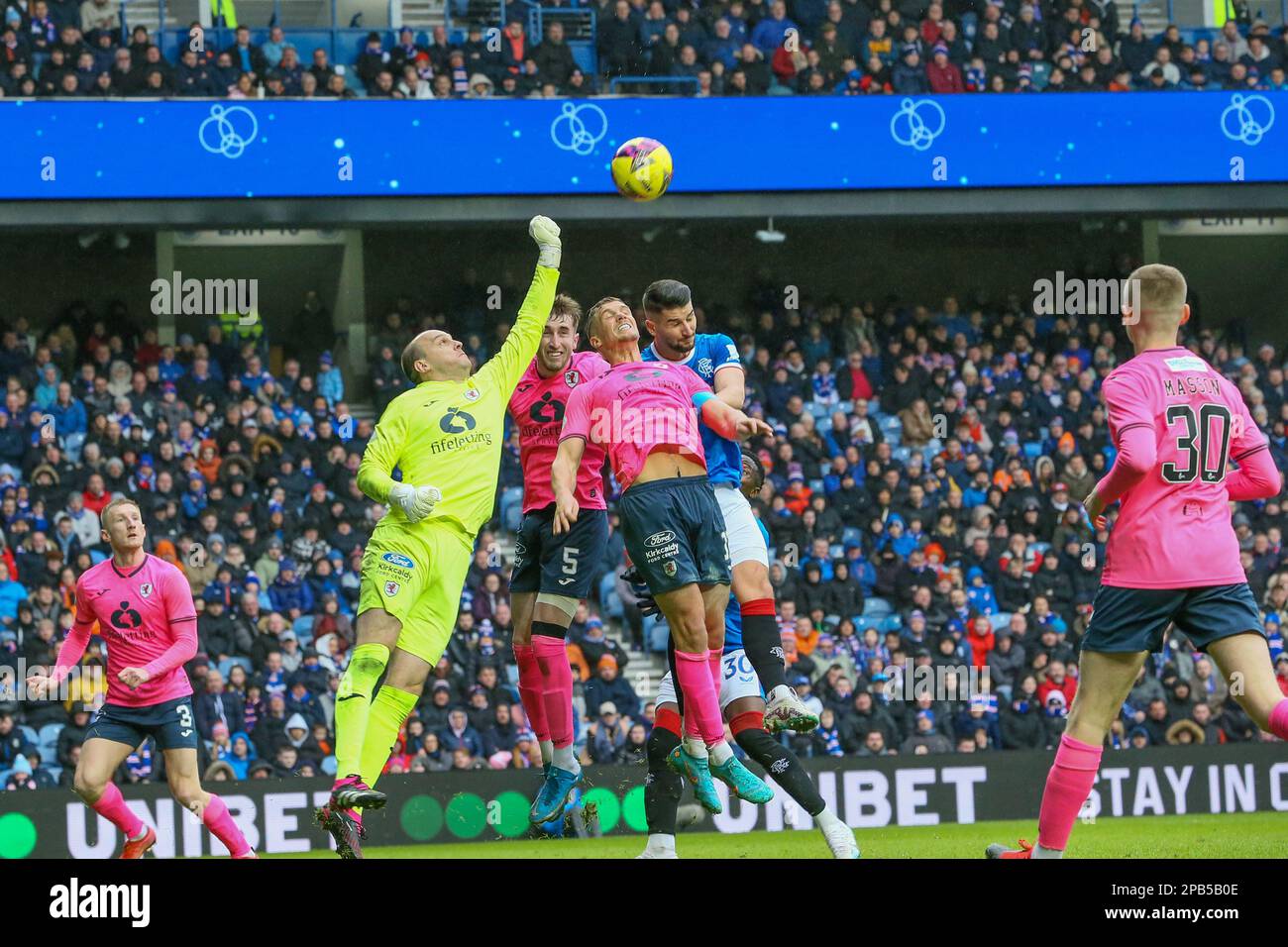 Glasgow, UK. 12th Mar, 2023. UK. Rangers played Raith Rovers in the ...
