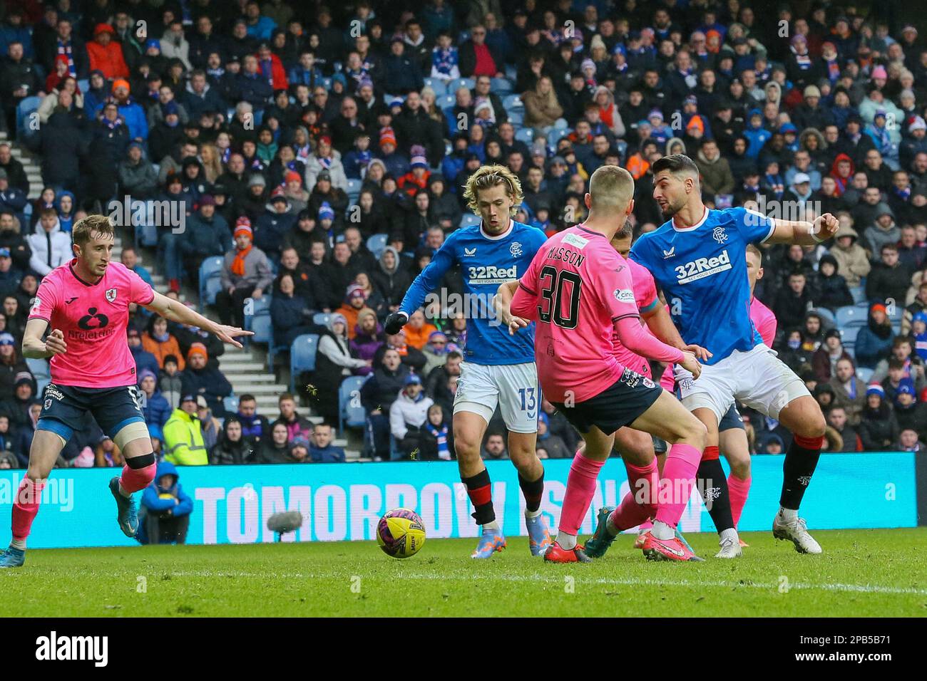 Glasgow, UK. 12th Mar, 2023. UK. Rangers played Raith Rovers in the ...