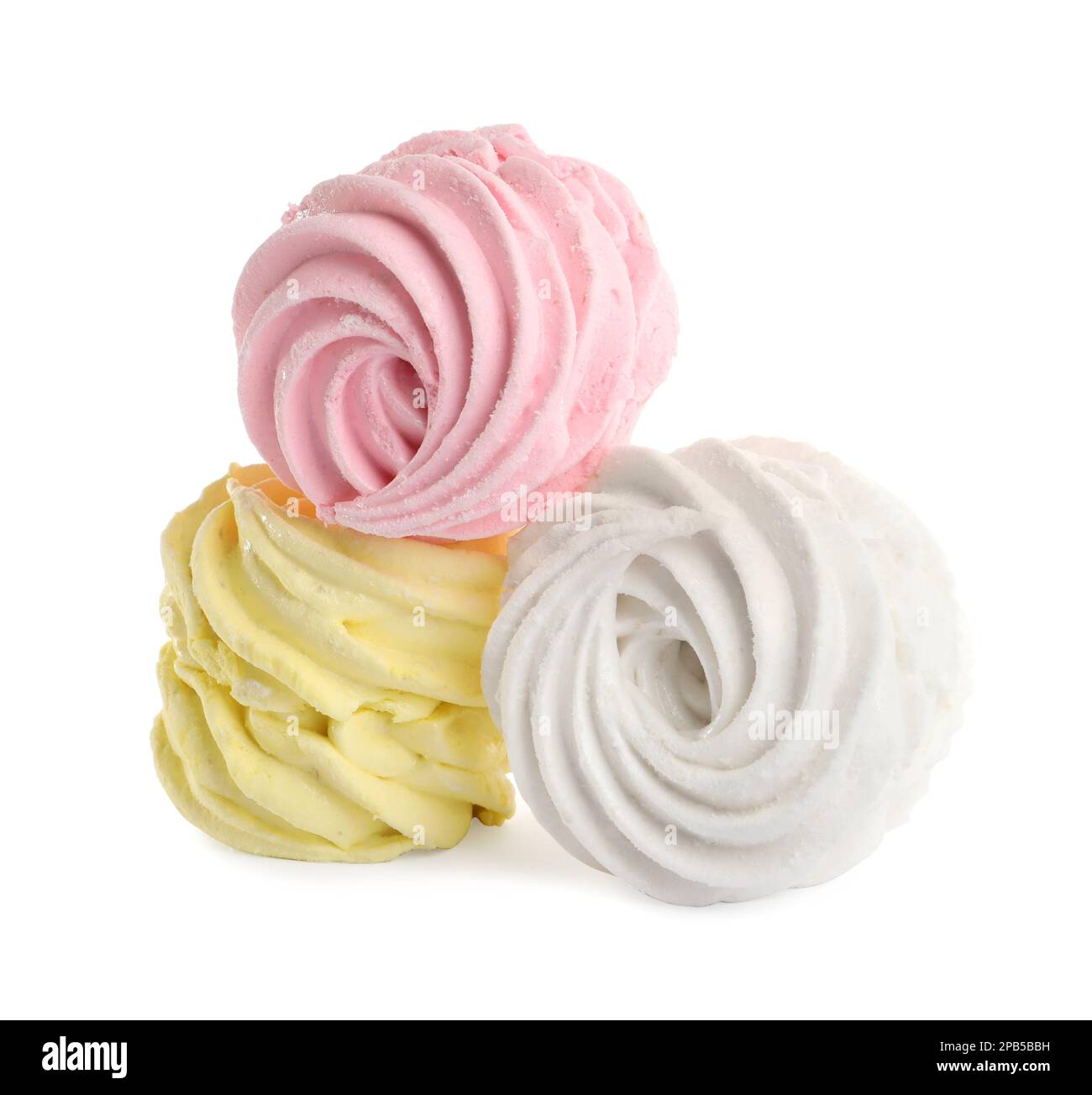 Many different delicious zephyrs on white background Stock Photo - Alamy