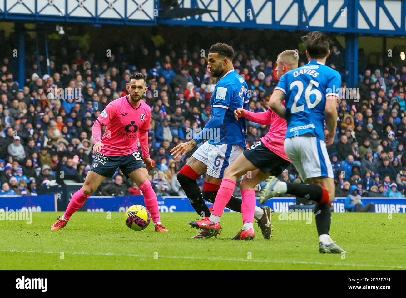 Glasgow, UK. 12th Mar, 2023. UK. Rangers played Raith Rovers in the ...