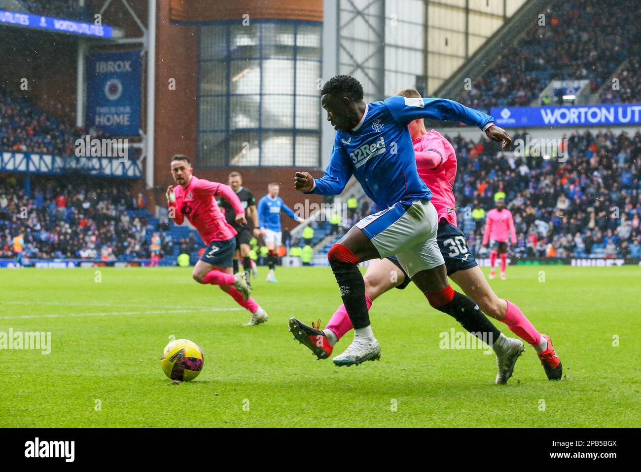 Glasgow, UK. 12th Mar, 2023. UK. Rangers played Raith Rovers in the ...