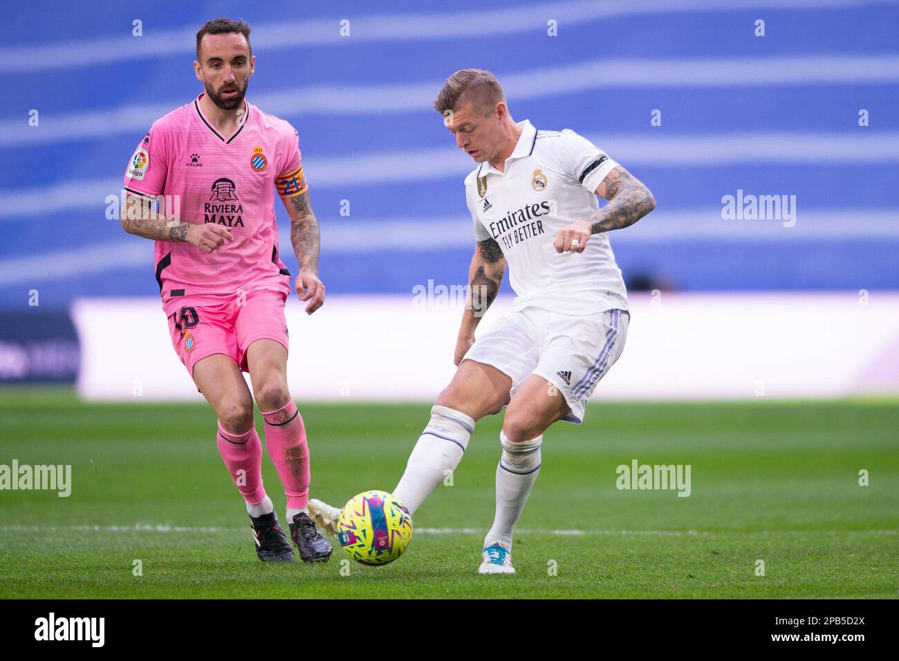 Santiago Bernabeu Stadium during La Liga football match between Real ...