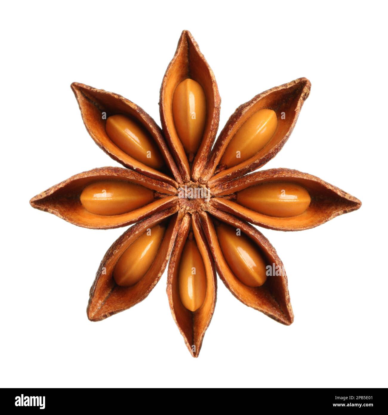 Aromatic dry anise star isolated on white Stock Photo - Alamy
