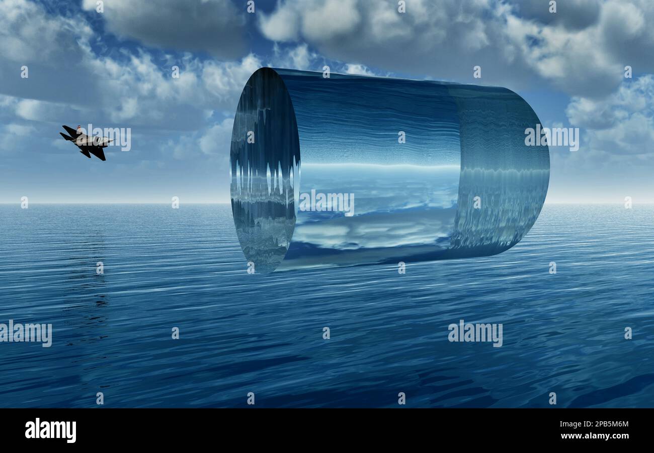 A Tick Tac UAP, Being Chased By A Military Jet Stock Photo - Alamy