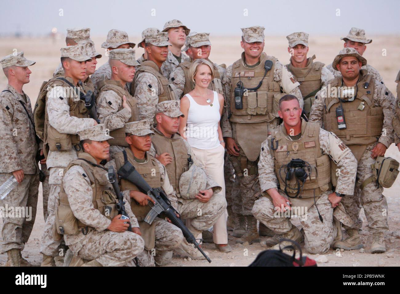 New White House Press Secretary Dana Perino, who accompanied President ...