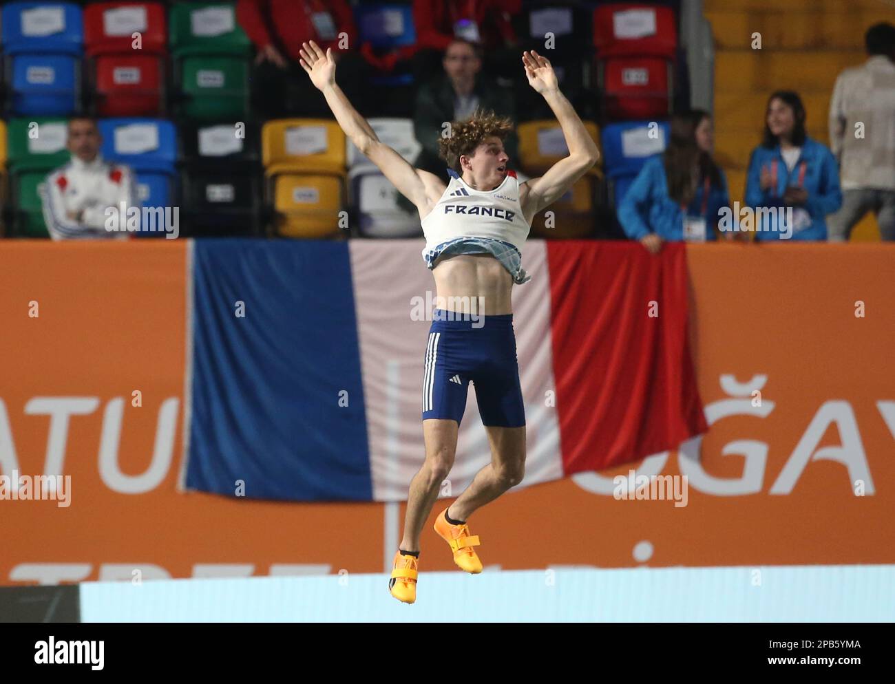 Ethan CORMONT of France Pole Vault Men Final during the European ...