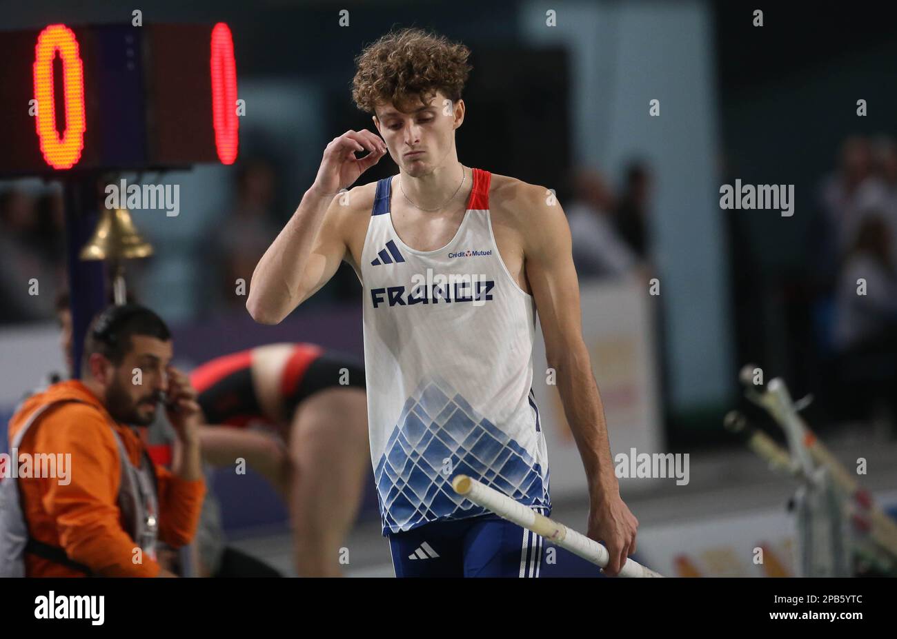 Ethan CORMONT of France Pole Vault Men Final during the European ...
