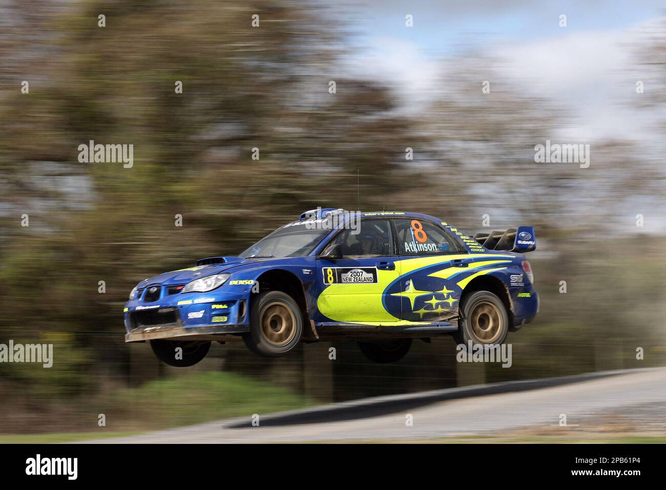Australia's Chris Atkinson drives a Subaru Impreza WRC during Super ...