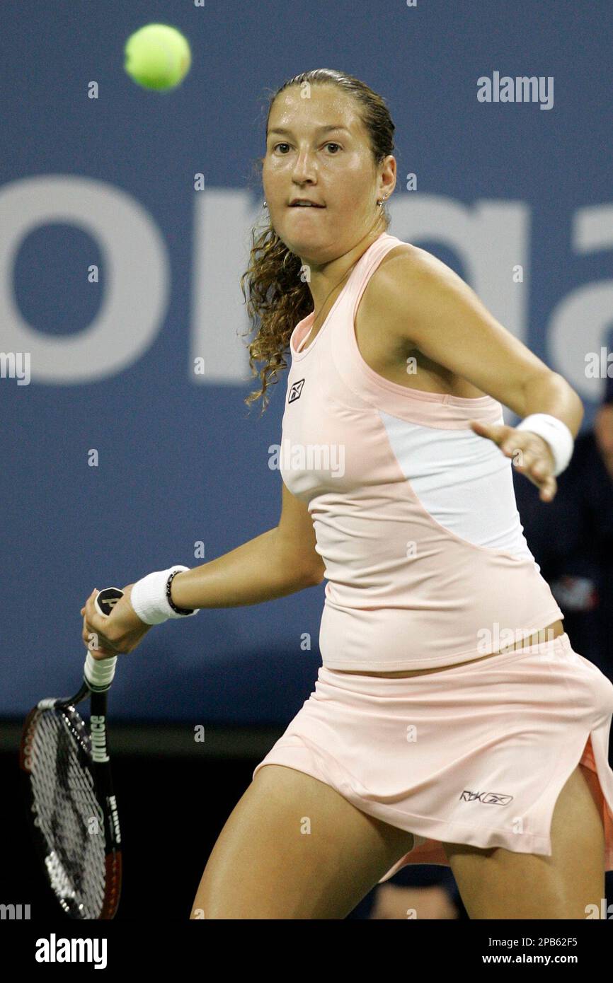 Shahar Peer of Israel waits for the ball during her match with Nicole ...