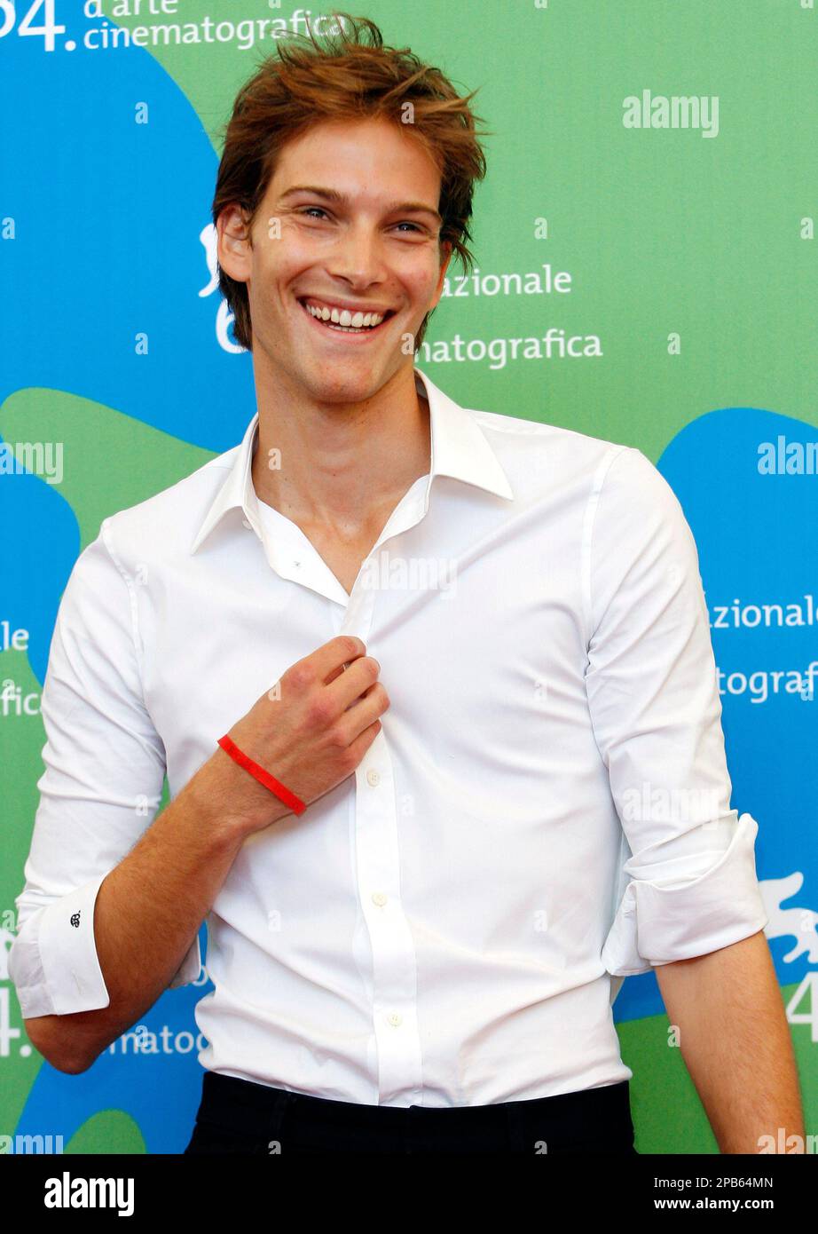 Actor Andy Gillet poses during the photocall of the movie "Les Amours d ...